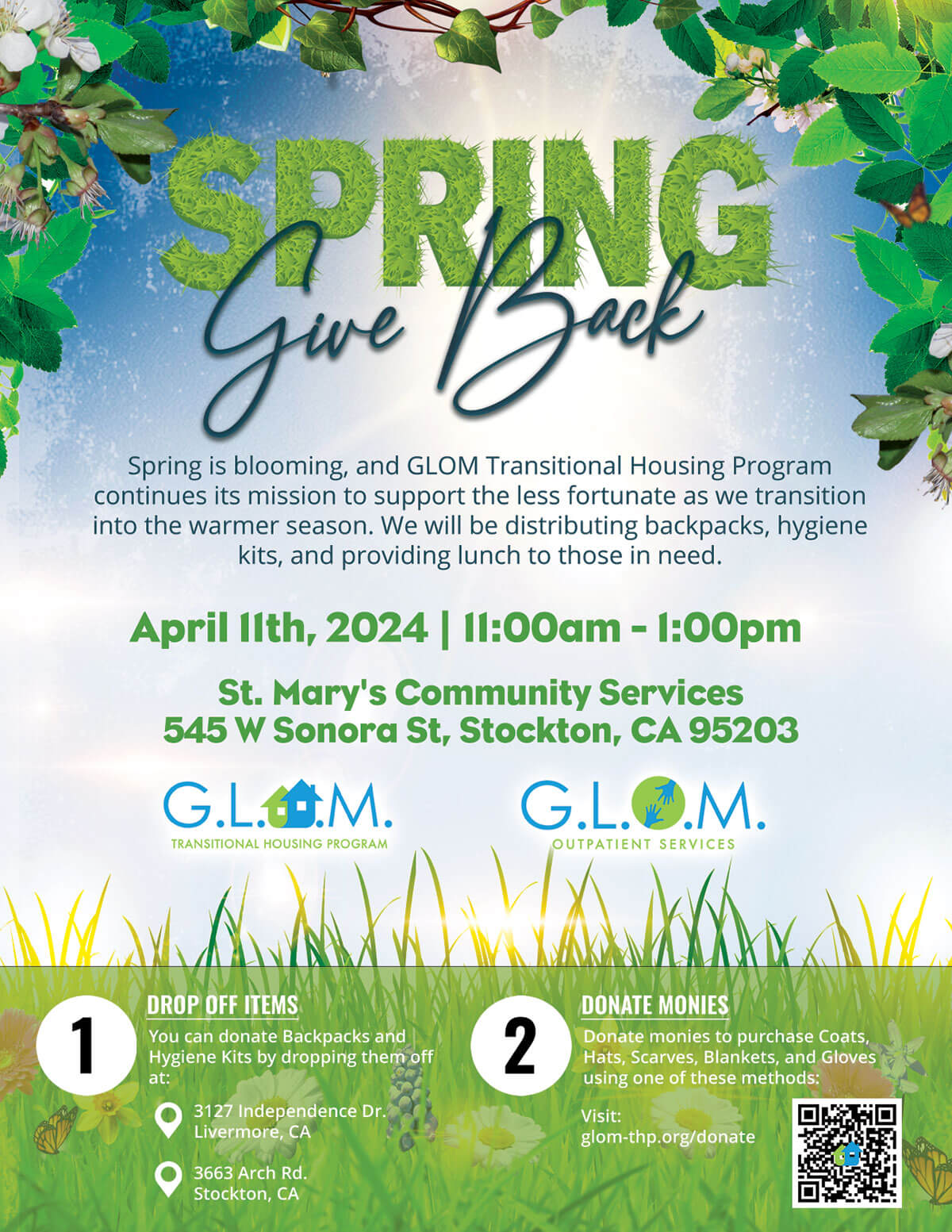 Spring Give Back - GLOM Outpatient Services